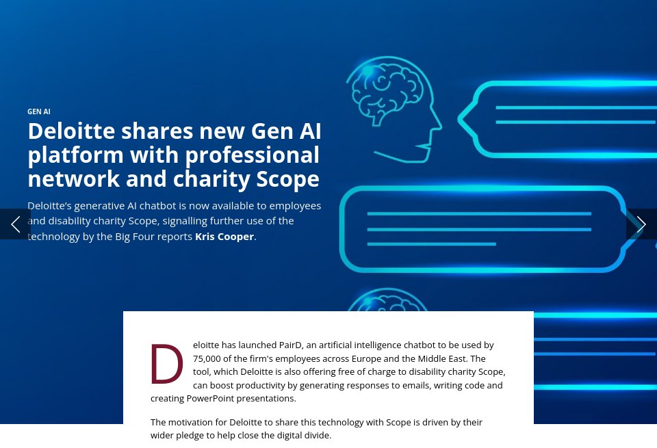 Deloitte shares new Gen AI platform with professional network and ...