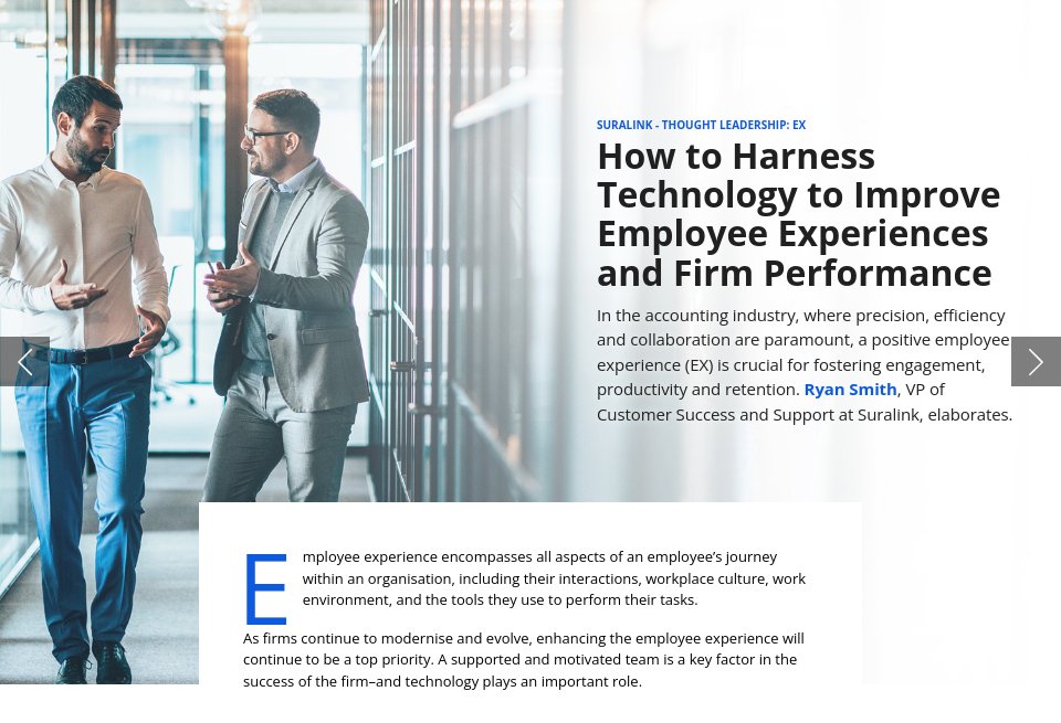 How to Harness Technology to Improve Employee Experiences and Firm ...