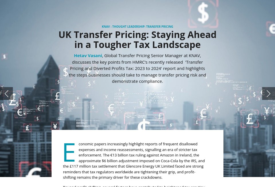 UK Transfer Pricing: Staying Ahead in a Tougher Tax Landscape - IAB ...