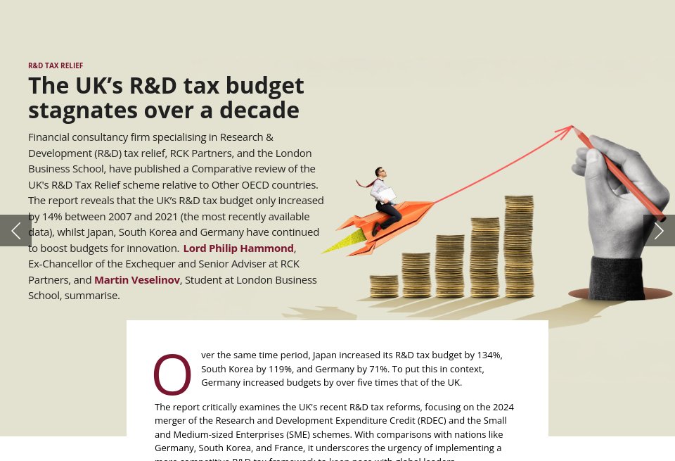 UK’s R&D tax budget stagnates over a decade - IAB | Supplement November ...