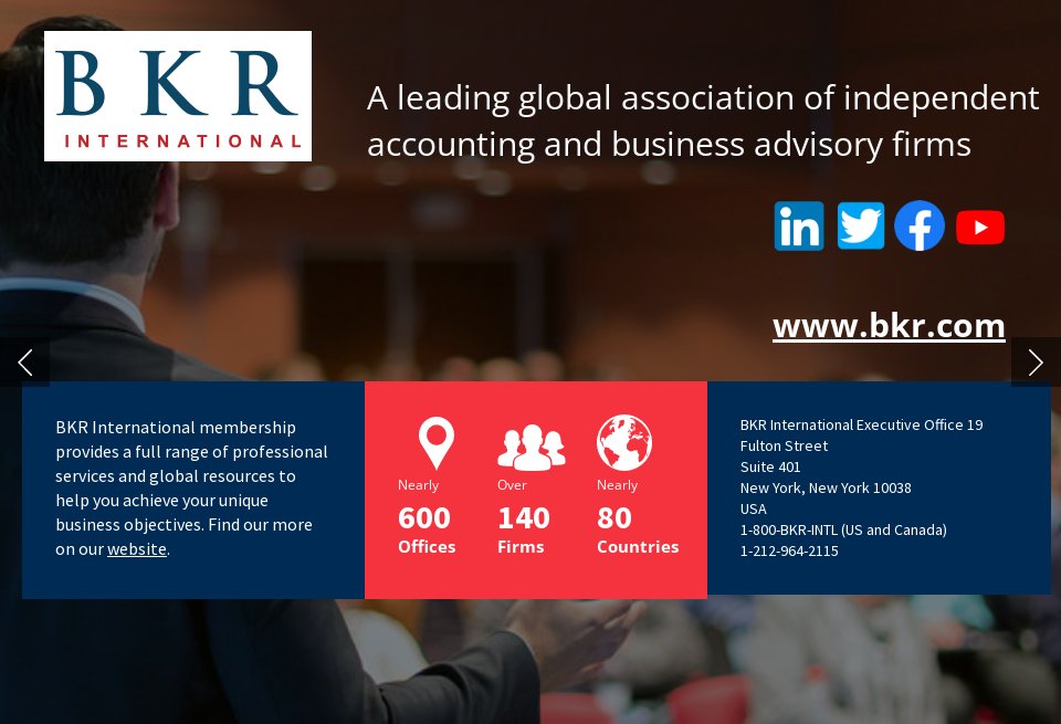 BKR International - IAB | Supplement September 2022
