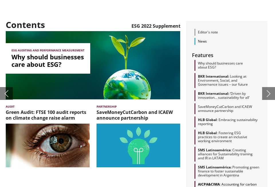 ESG Supplement Editor's note - IAB | Supplement September 2022