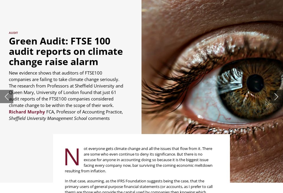 Green Audit: FTSE 100 audit reports on climate change raise alarm - IAB ...