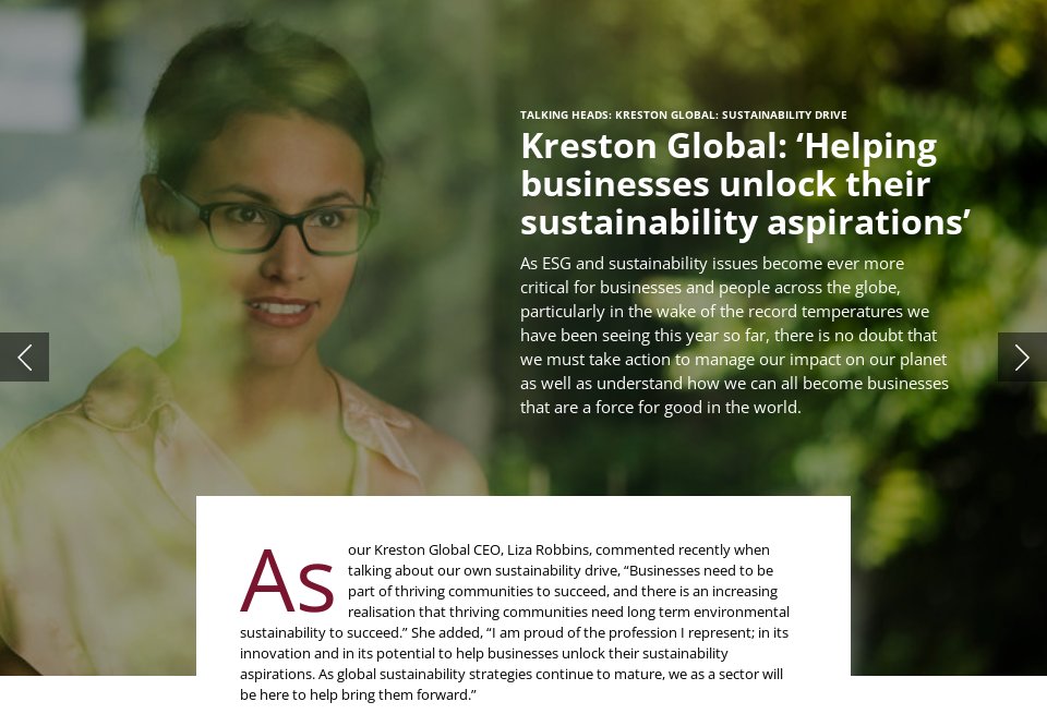 Kreston Global: ‘Helping businesses unlock their sustainability ...