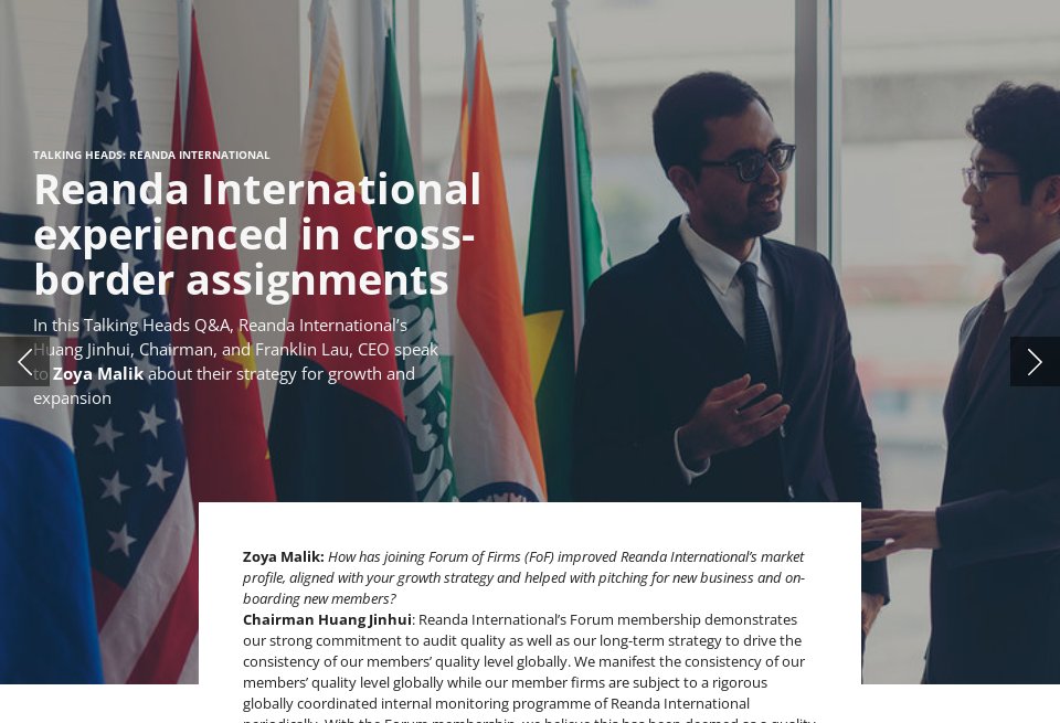 Reanda International experienced in cross-border assignments - IAB ...